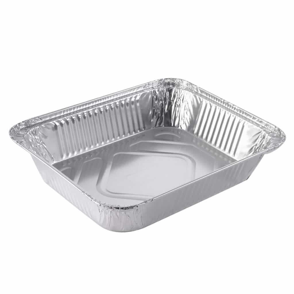 A73365 Aluminium Tray 1/2 GN 3600 ml 100 pcs/box - Ki-Sal Oy
